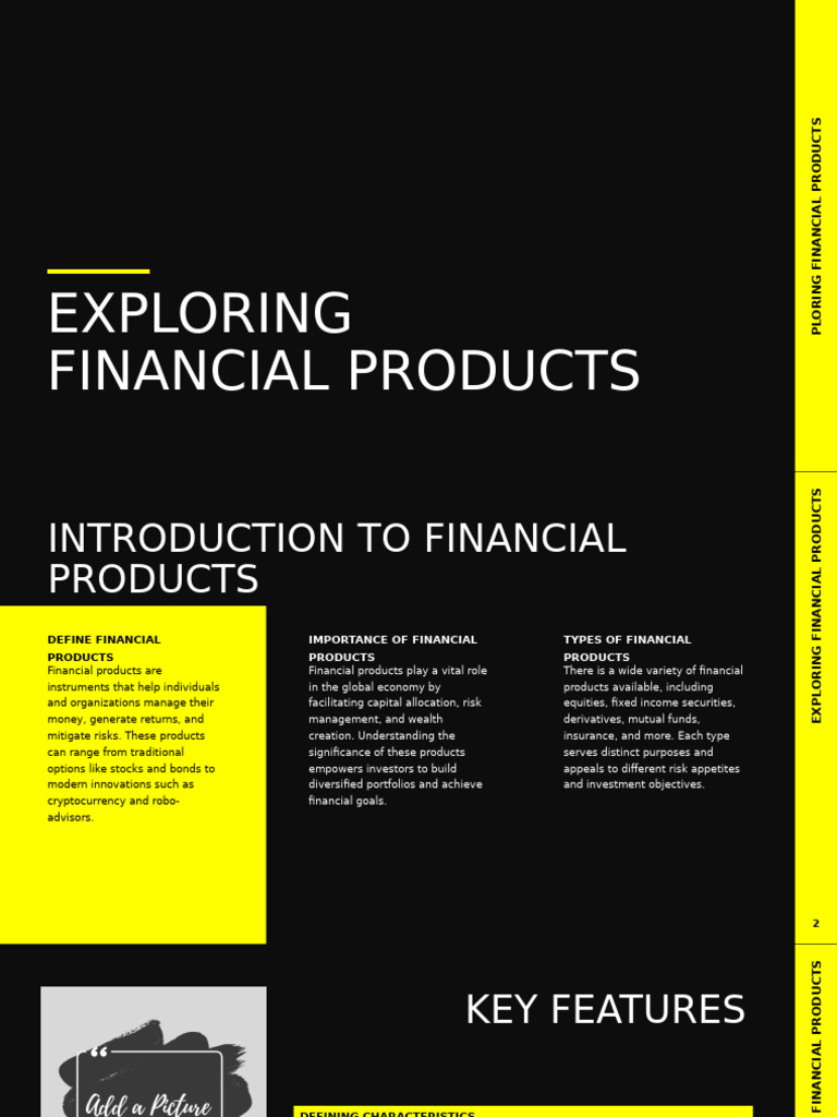 Exploring Financial Products | PDF