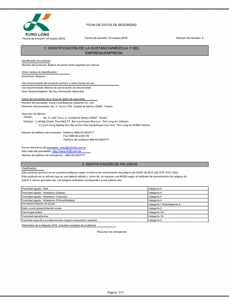 NAB01-005 Lead Acid (Non-Spillable) Battery ANG | PDF | Linguistic ...