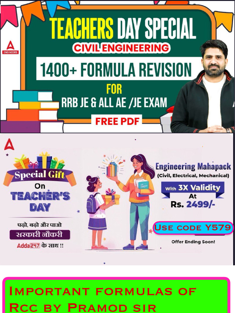 RCC Formula Notes 66 | PDF