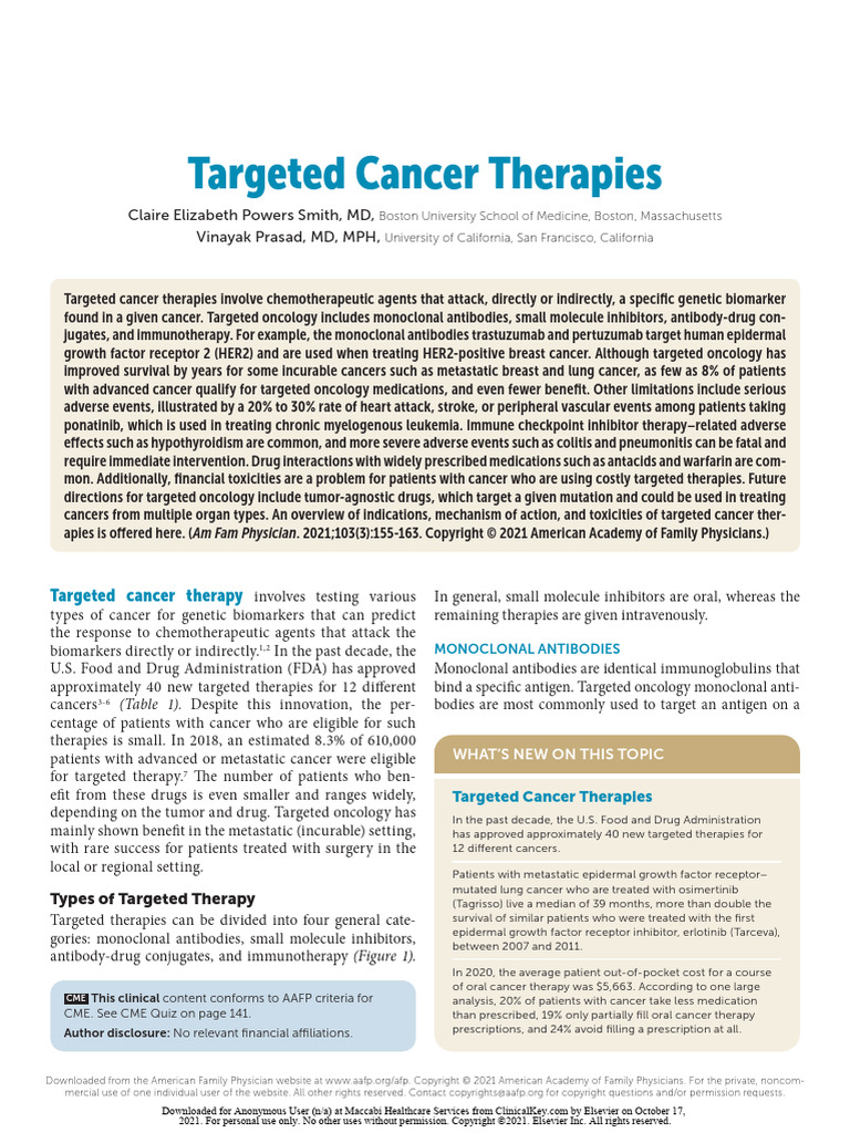 Targeted Cancer Therapies 02-2021 | PDF