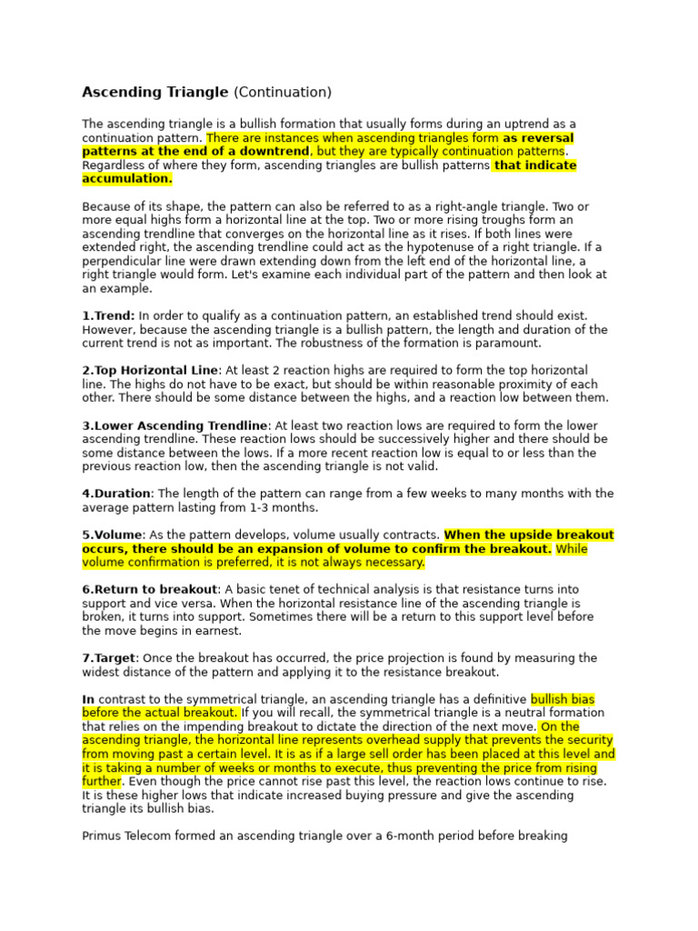 Ascending Triangle | PDF