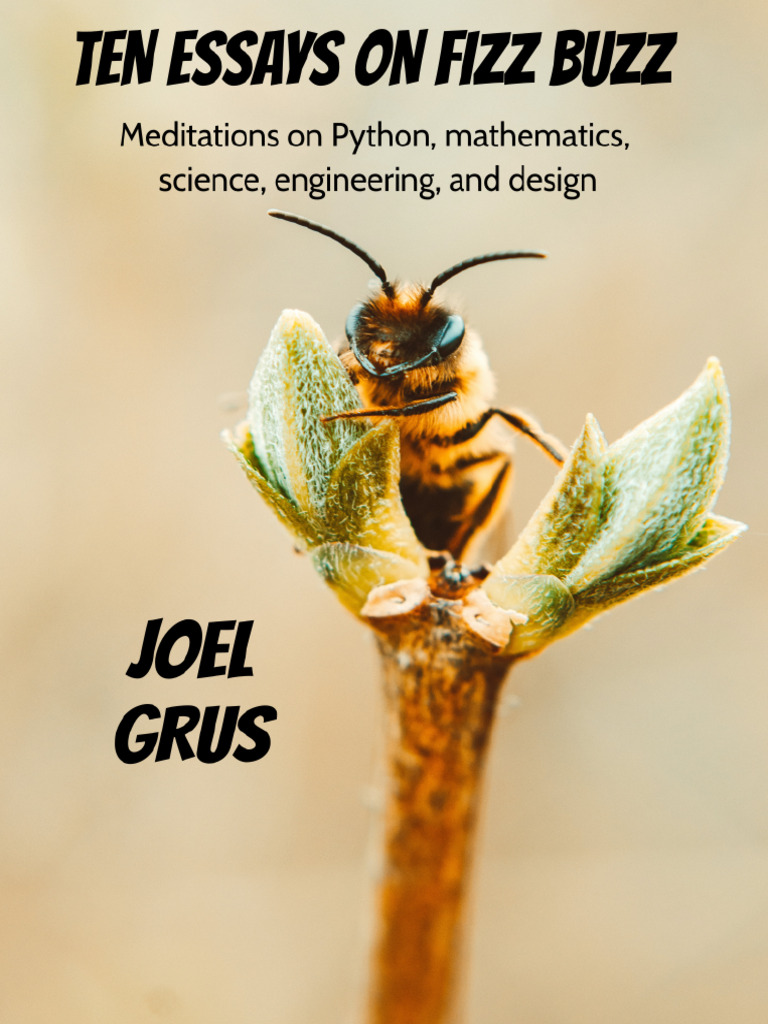 Joel Grus Ten Essays On Fizz Buzz Meditations On Python Mathematics Science Engineering 