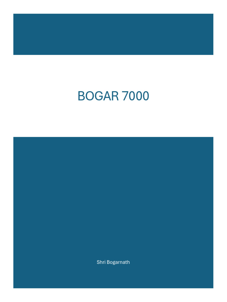 Bogar 7000 1m Hindi Transalation Page 1-40 | PDF