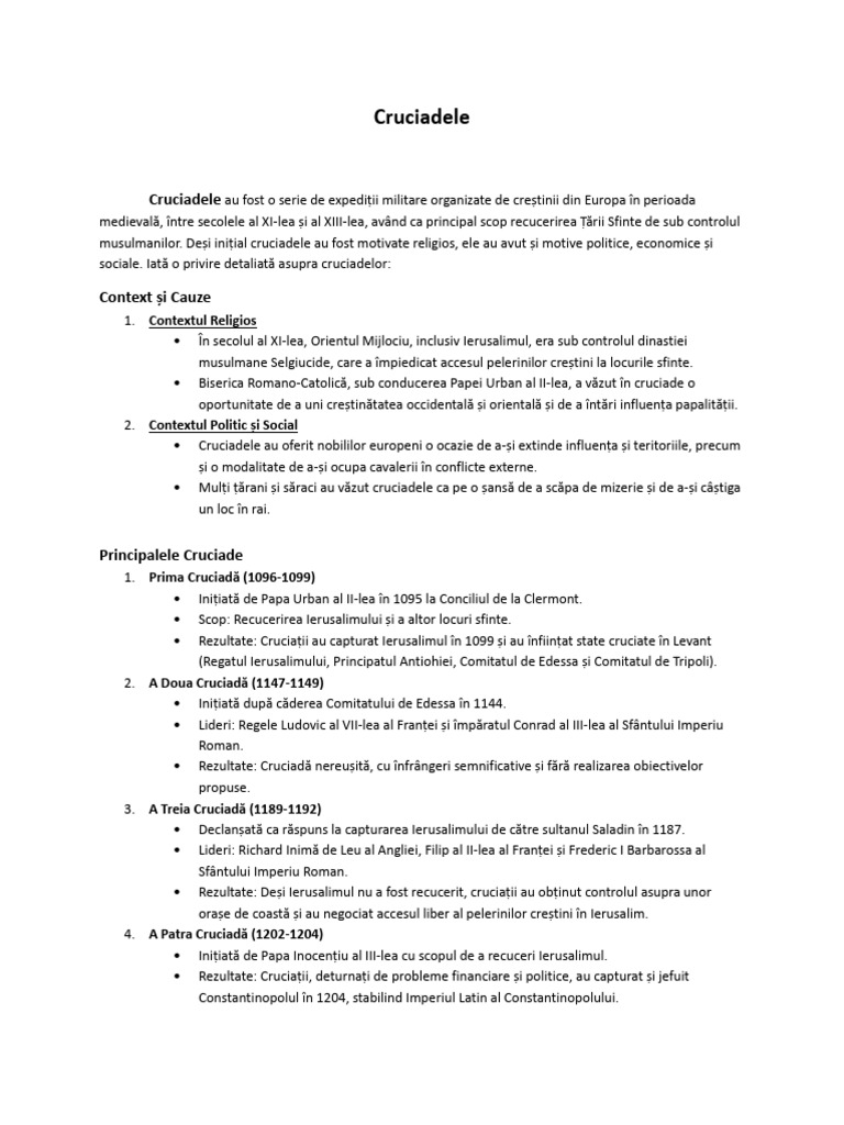 Cruciadele | PDF