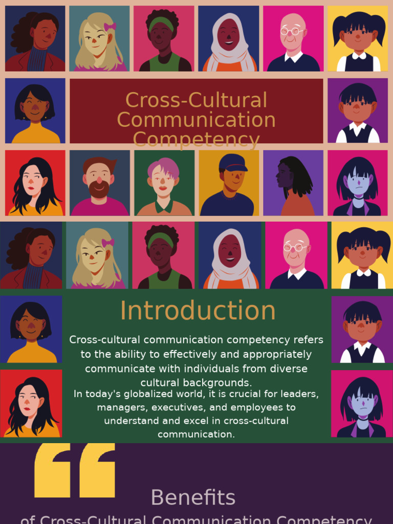 Cross-Cultural Communication Competency | PDF
