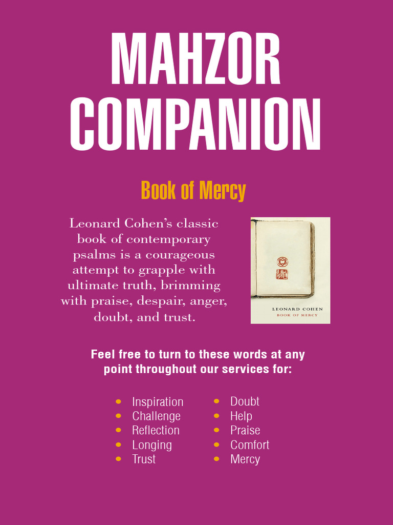 Book of Mercy - Leonard-Cohen | PDF