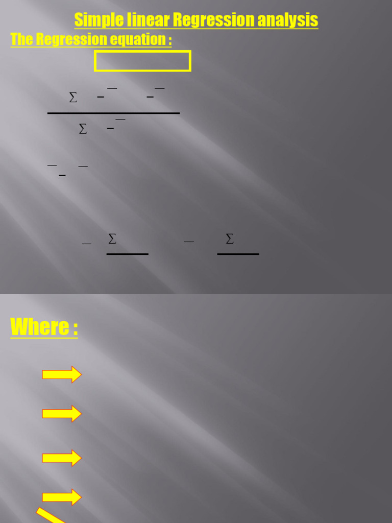 Simple Linear Regression Analysis | PDF