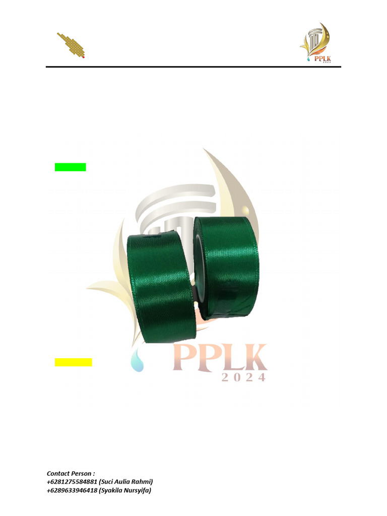 Booklet Panitia Medis PPLK Itera 2024 (Pengenalan Pita) | PDF