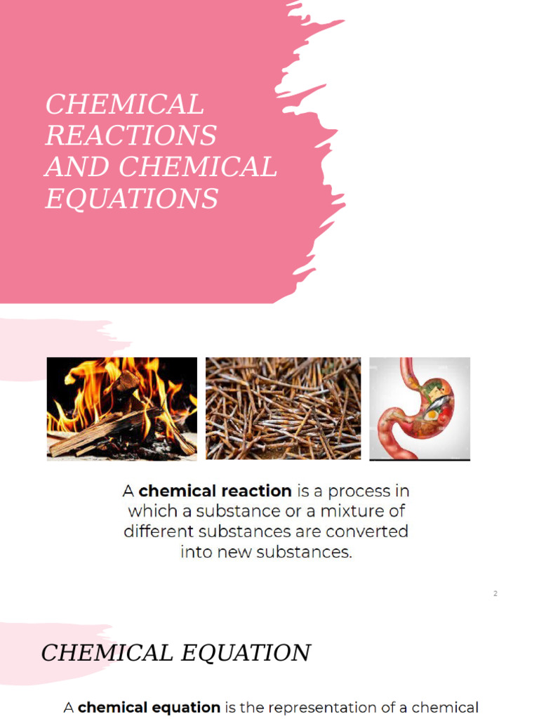 Chemical Equations 022547 | PDF