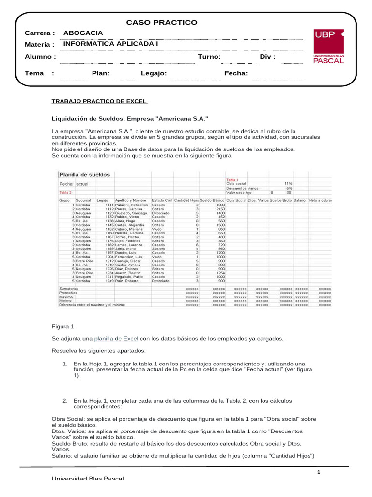 Practico Excel 2 | PDF