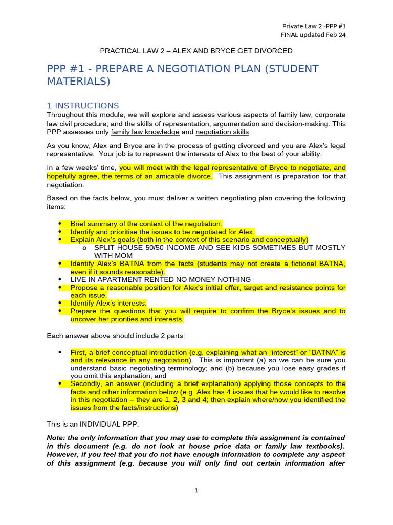 (23_24) PPP1 - STUDENT VERSION negotiation plan (FINAL updated Feb 24 ...