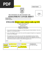 UWL Assignment Cover Page Template | PDF | Art | Science & Mathematics