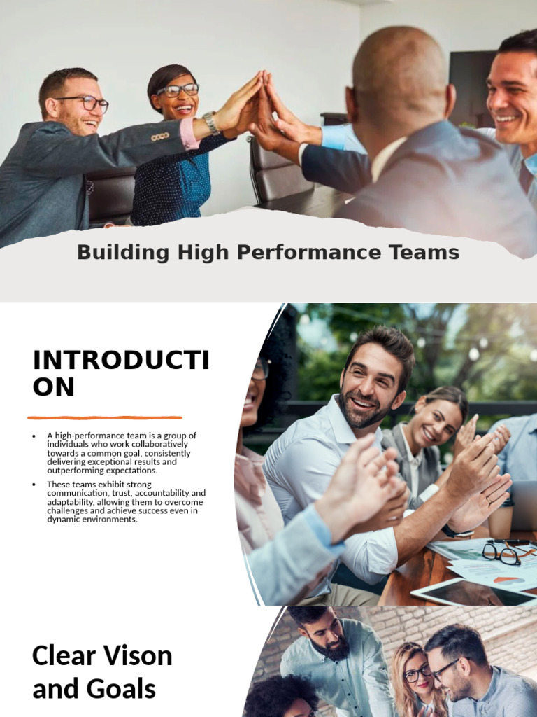 Building High Performance Teams | PDF