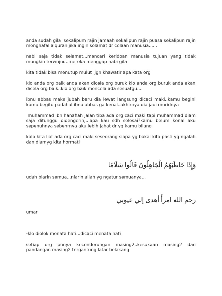 Ceramah HASANAH | PDF