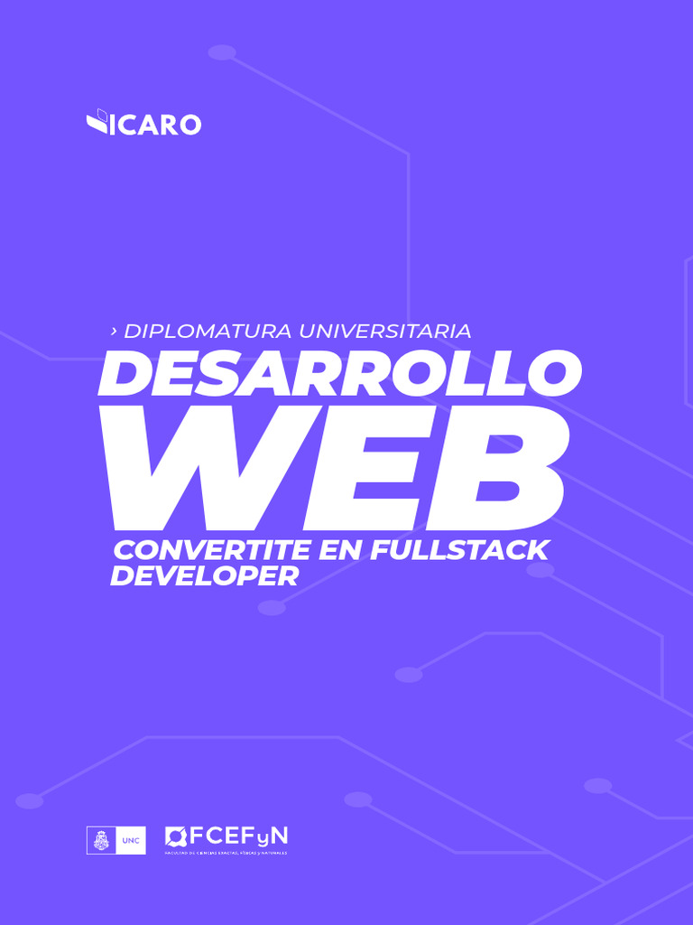 ICARO - Diplomatura Desarrollo Web Full Stack | PDF