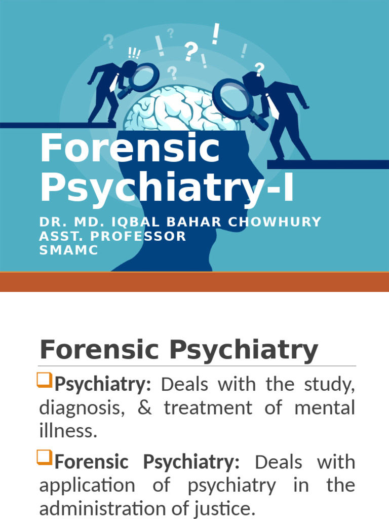 Forensic Psychiatry 1 | PDF