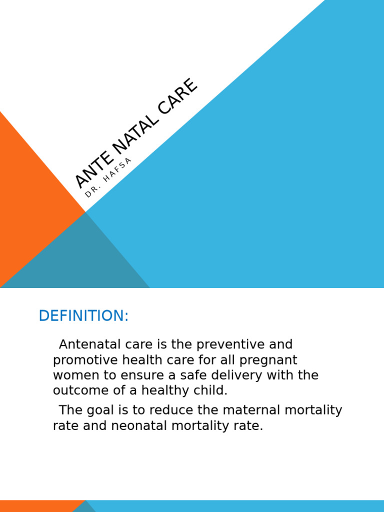 Ante Natal Care | PDF