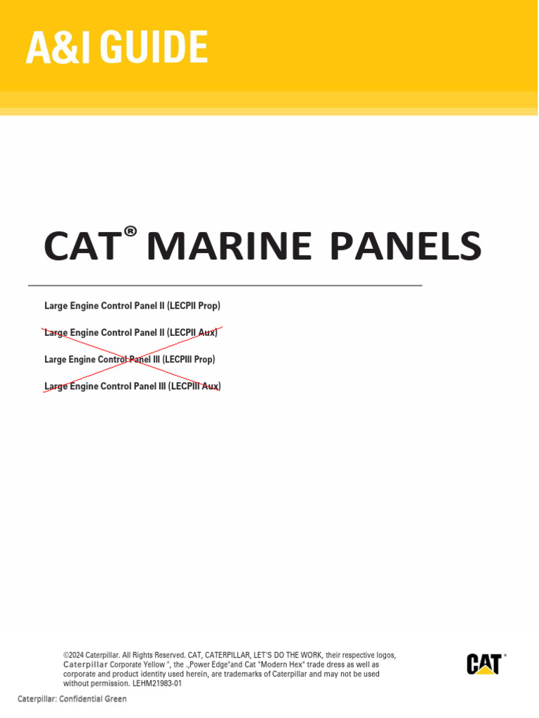 Cat Lecp Marine Panels A&i Lehm21983-02 | PDF