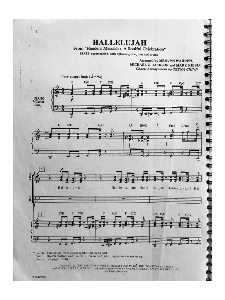Hallelujah Jazz | PDF