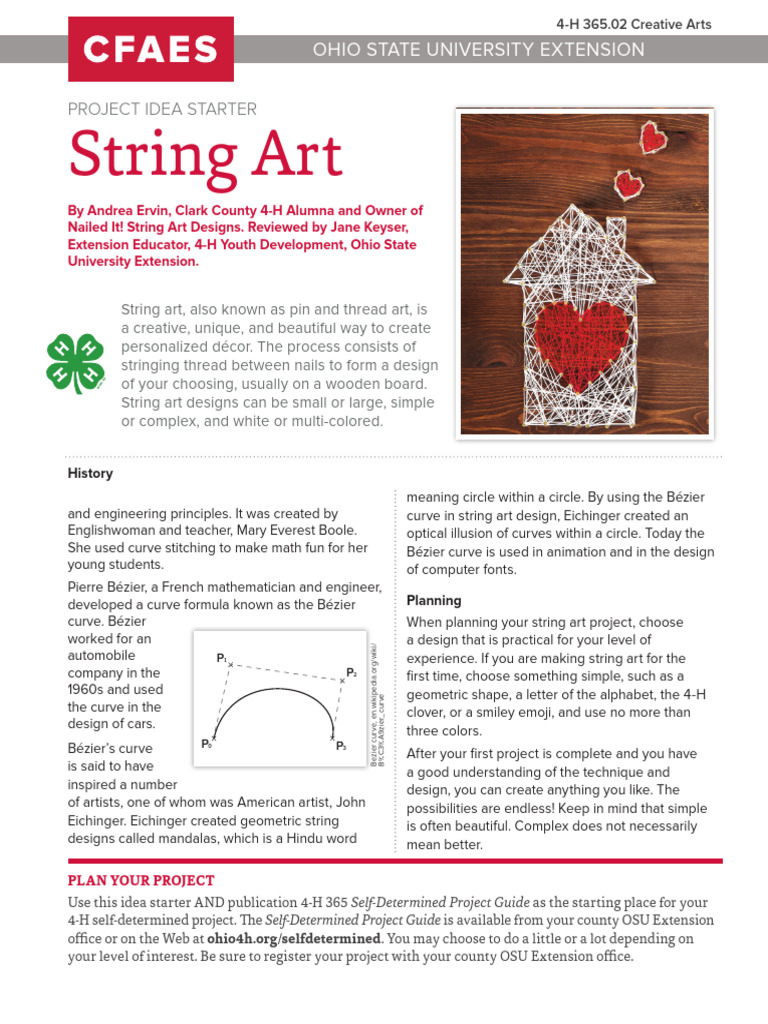 E365-02 String Art | PDF | Wood | Knot