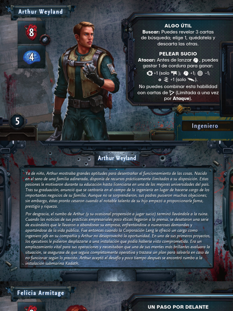 Investigator Cards Spanish Web | PDF