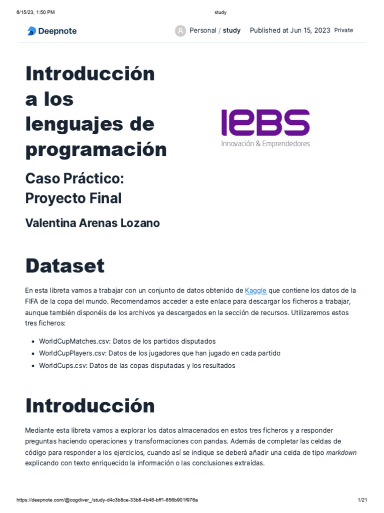 Proyecto Final Python | PDF