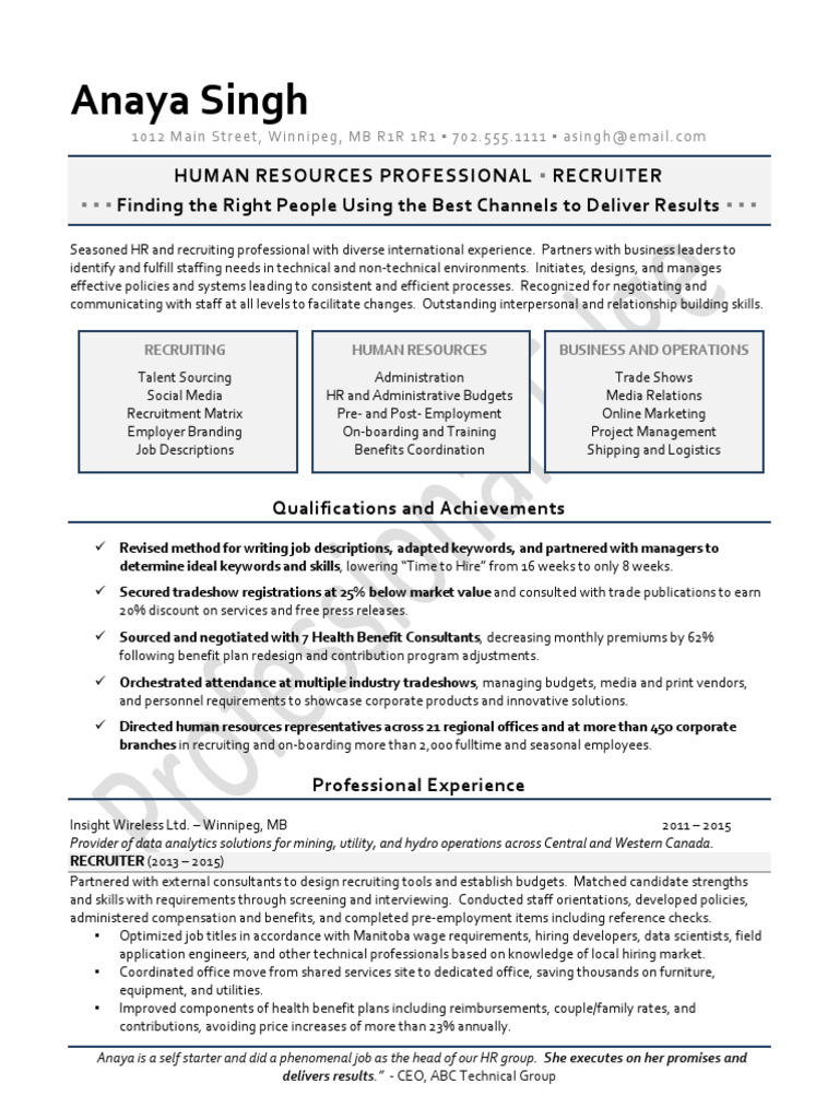 International Resume | PDF