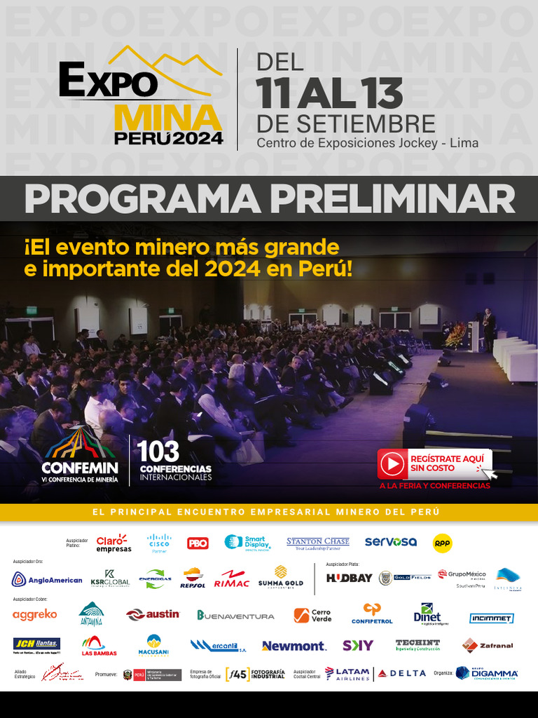 Programa Preliminar Expomina 2024 2 | PDF