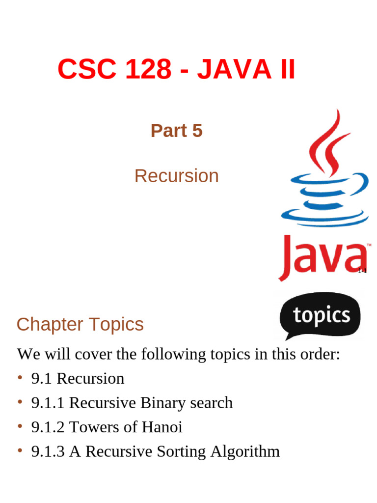 CSC128 Part 5 Recursion ItJ7THy | PDF