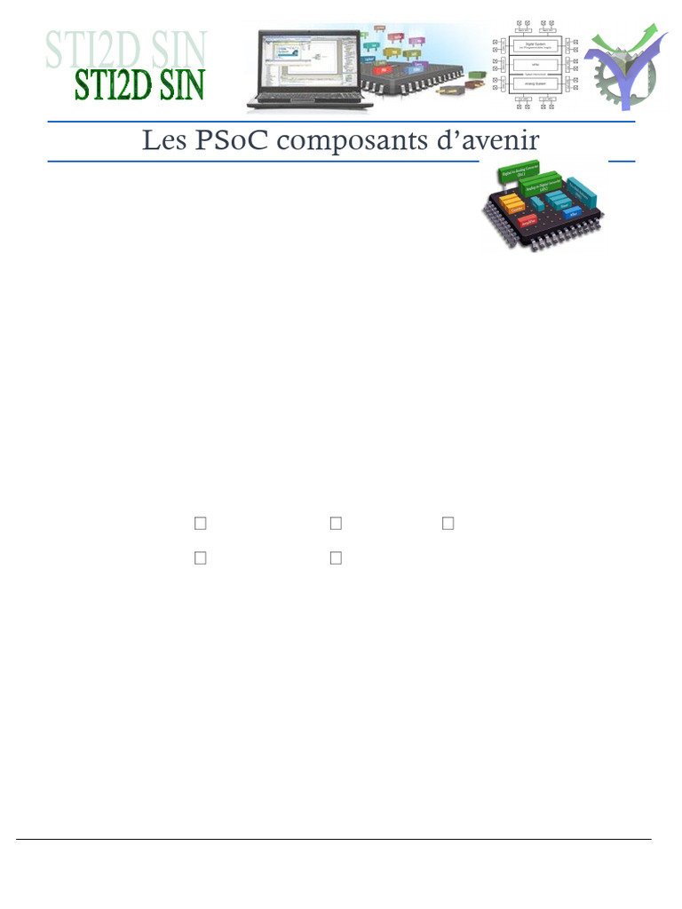 STI2D SIN QCM PSoC | PDF