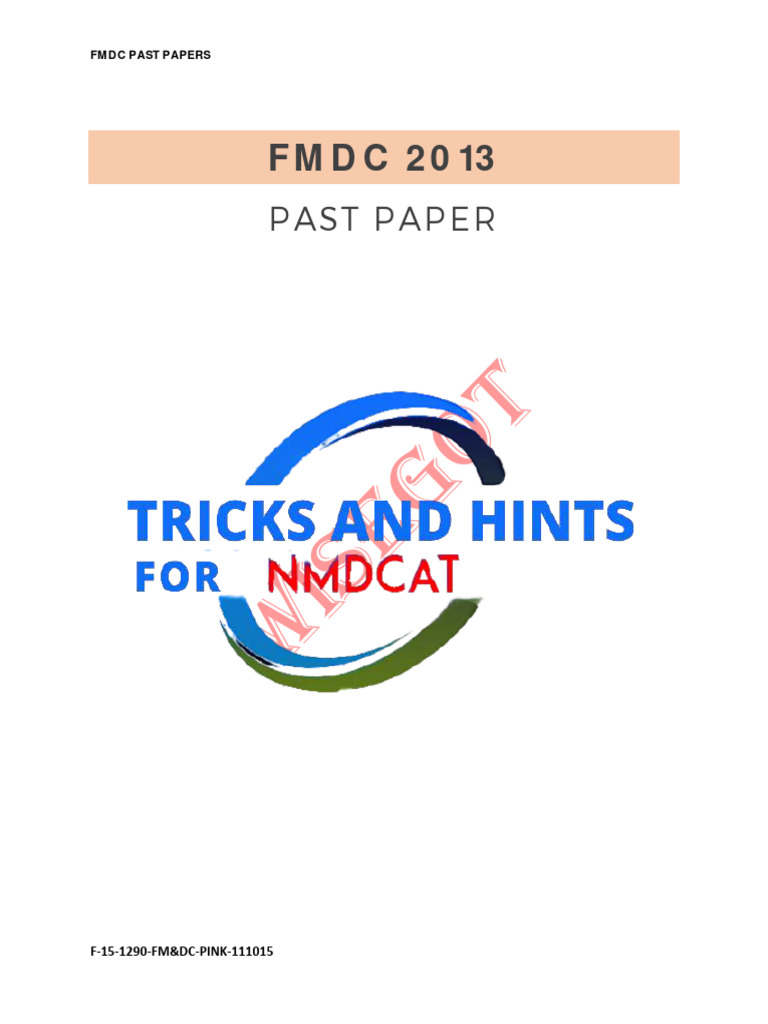 FMDC Hec Past Papers by Wisegot Tean | PDF