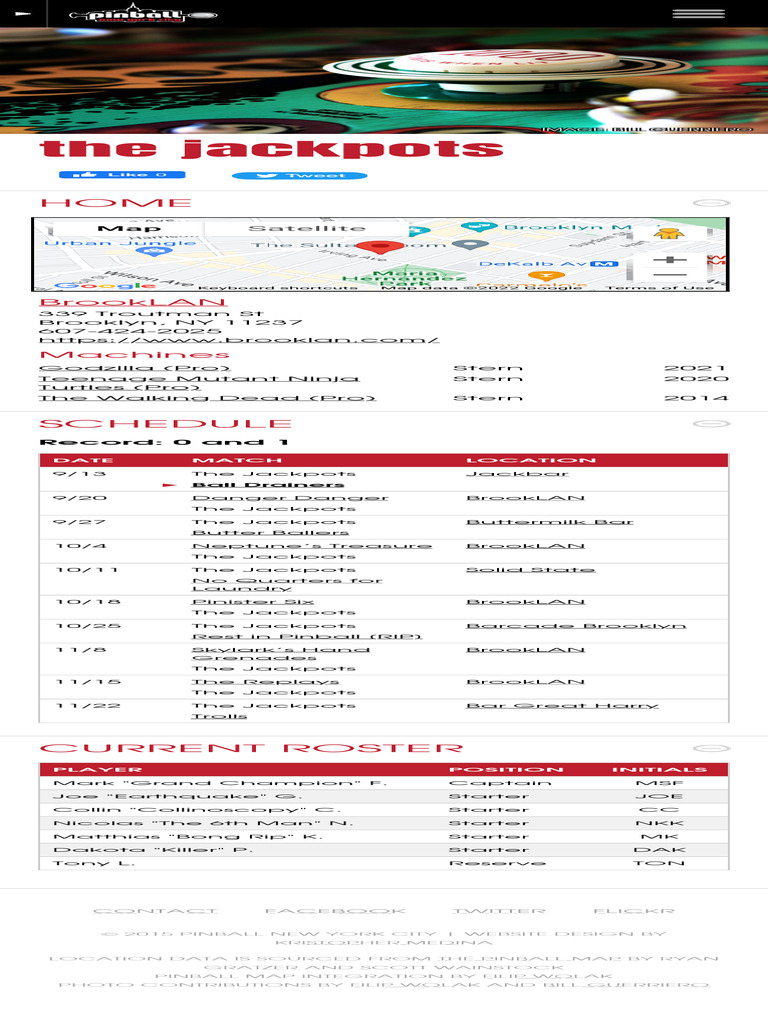The Jackpots - Pinball New York City | PDF
