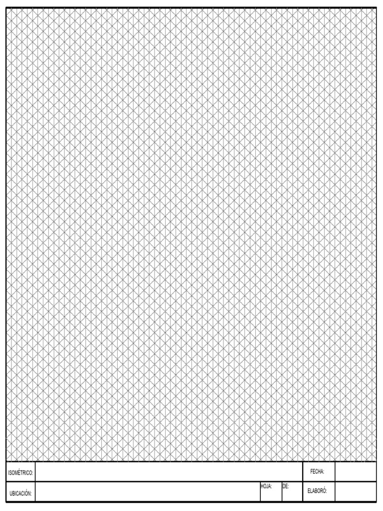 Hoja Isometrica Model | PDF
