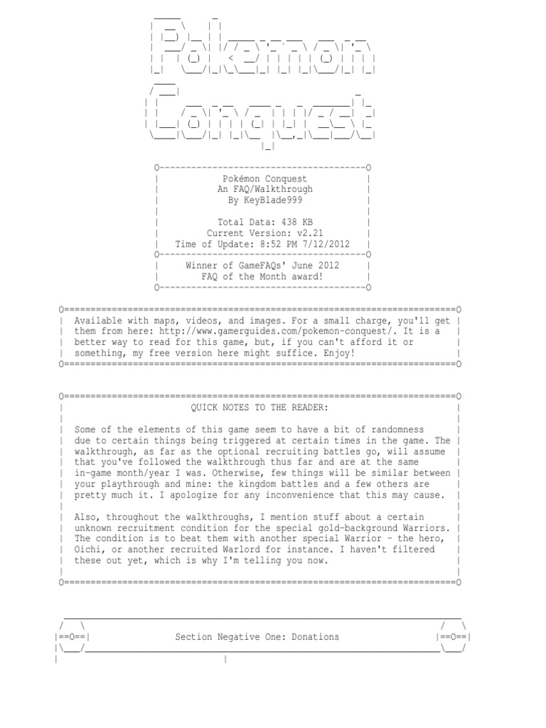 Dokumen - Tips Pokemon Conquest 592137de5899f | PDF