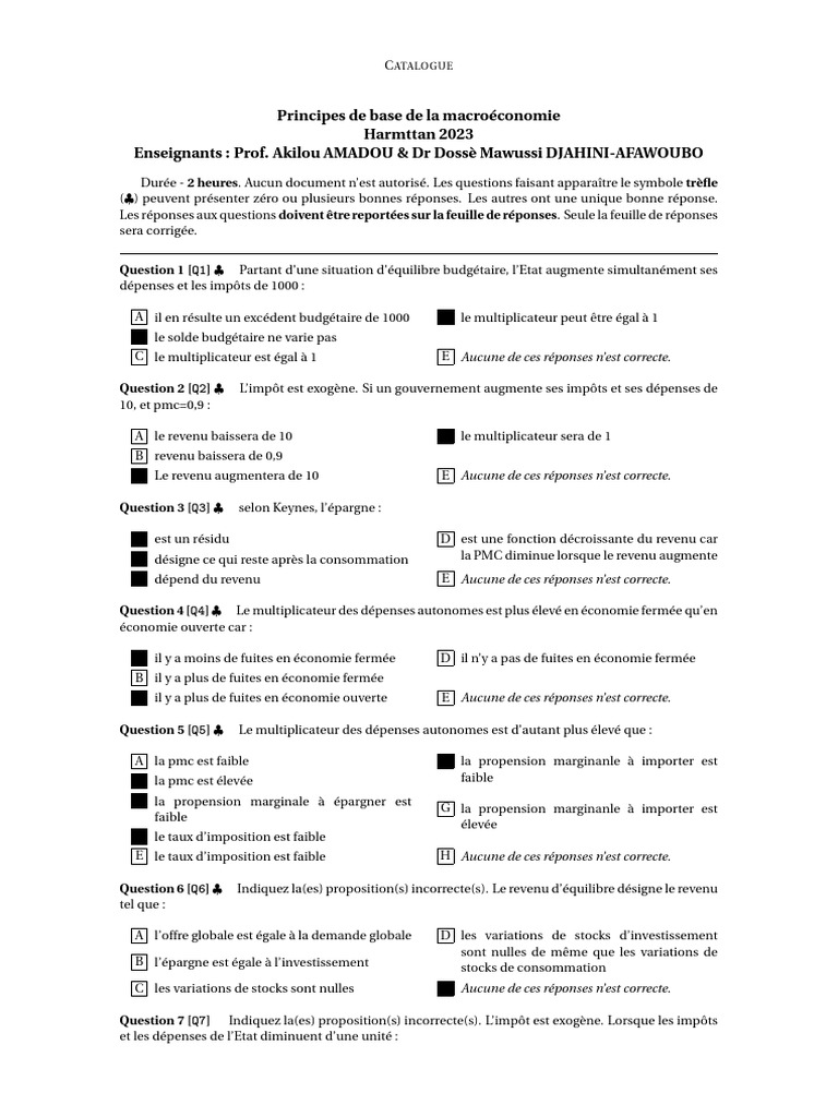 Eco102 Harmattan 2023 | PDF