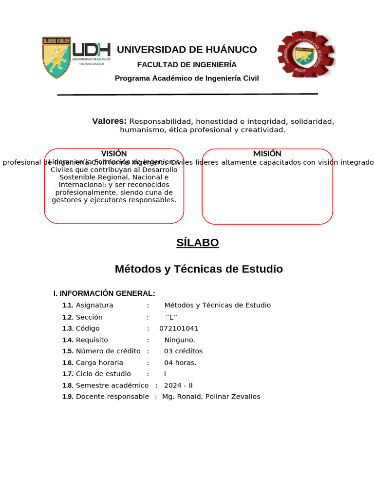 S-Labo 2024-Ii M-Todos y T-Cnicas de Estudio - Ingenieria Civil | PDF