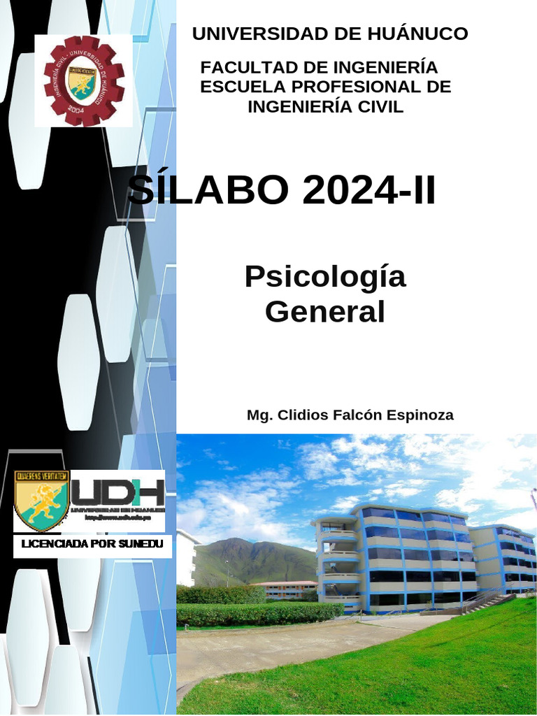 SILABO - PSICOLOG-A G - ING. CIVIL | PDF