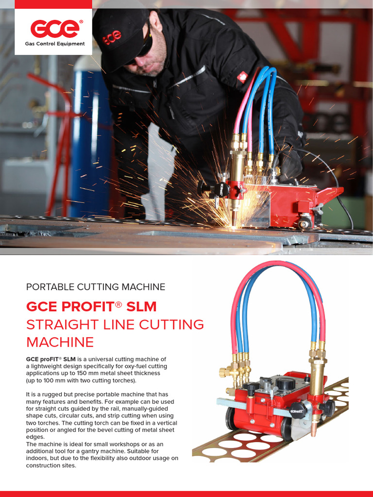 Gce Profit SLM: ® Straight Line Cutting Machine | PDF