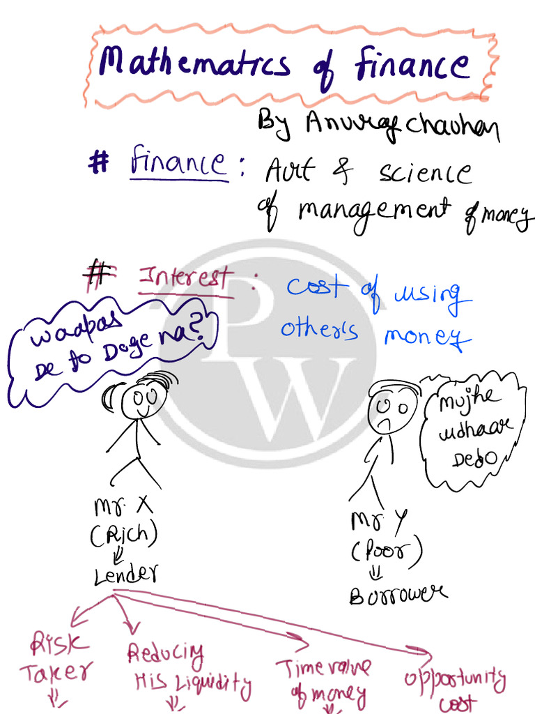 Mathematics of Finance - Handwritten Notes | PDF
