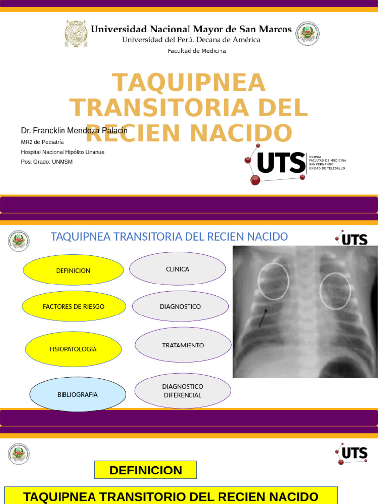 TAQUIPNEA TRANSITORI DEL RECIEN NACIDO 2024 (Autoguardado) | PDF