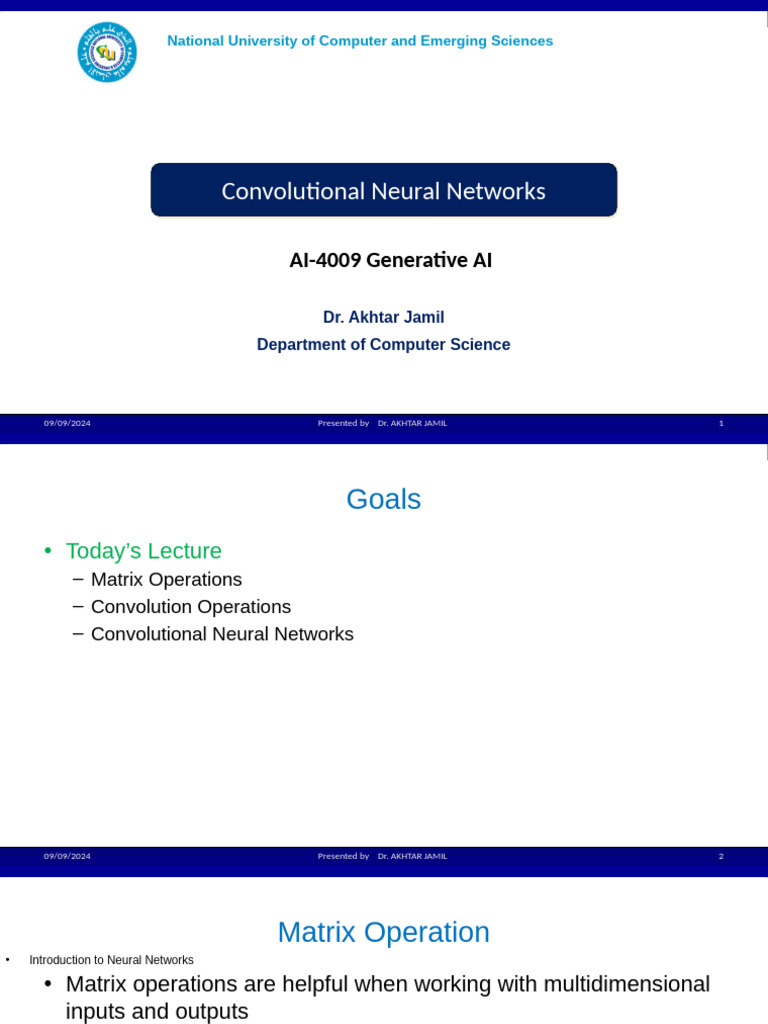 Lecture # 4-1 Convolutional Neural Networks | PDF | Artificial Neural Network | Machine Learning