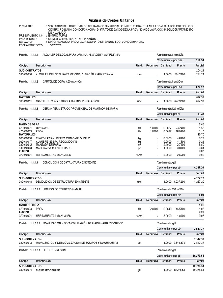 Acu Estructuras | PDF