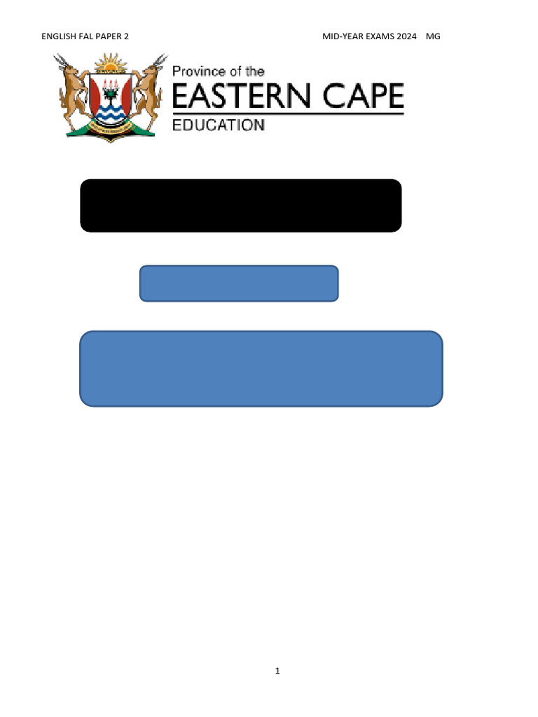 Memo Amathole East Grade 12 Efal Paper 2 June 2024 MG Word Document ...