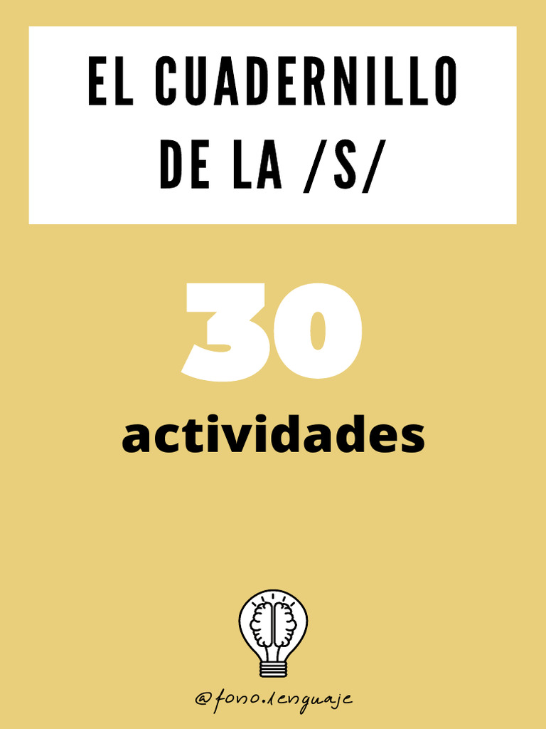 Cuadernillo de La S @fono - Lenguaje | PDF
