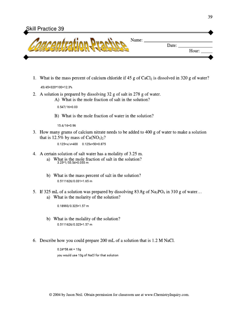 Concentration Practice | PDF