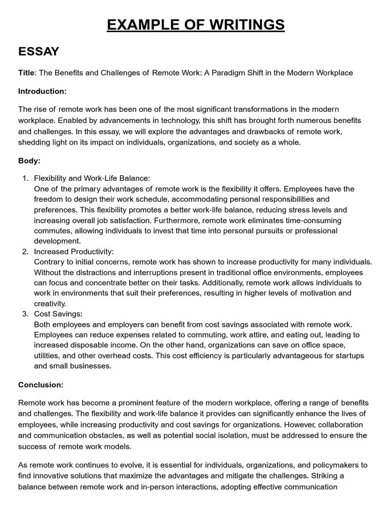 ESSAYS | PDF