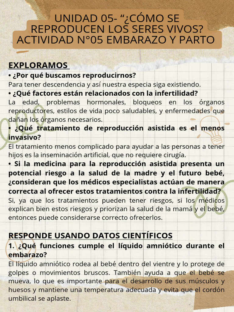 Unidad 05 - "¿Cómo Se Reproducen Los Seres Vivos Actividad N°05 ...