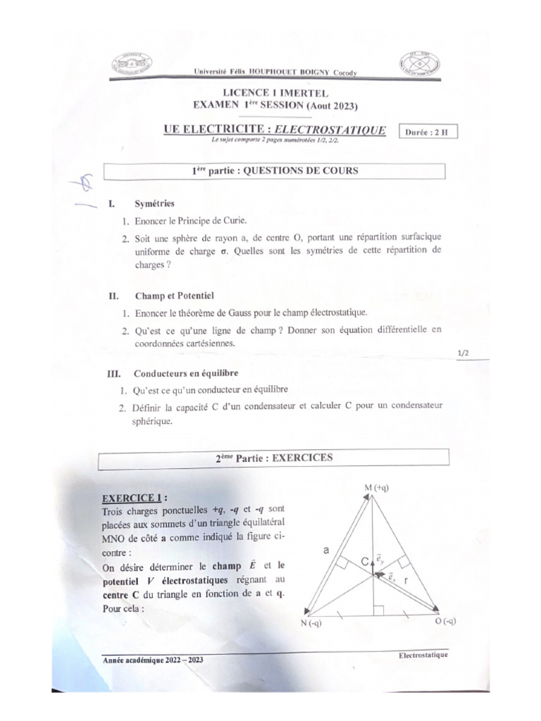 Université Félix HOUPHOUET BOIGNY Cocody | PDF