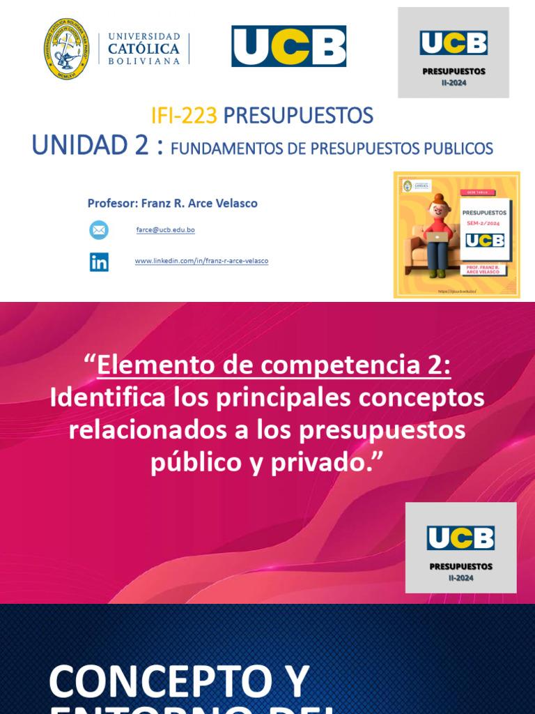 UCB Presupuestos 5 2 2024 | PDF
