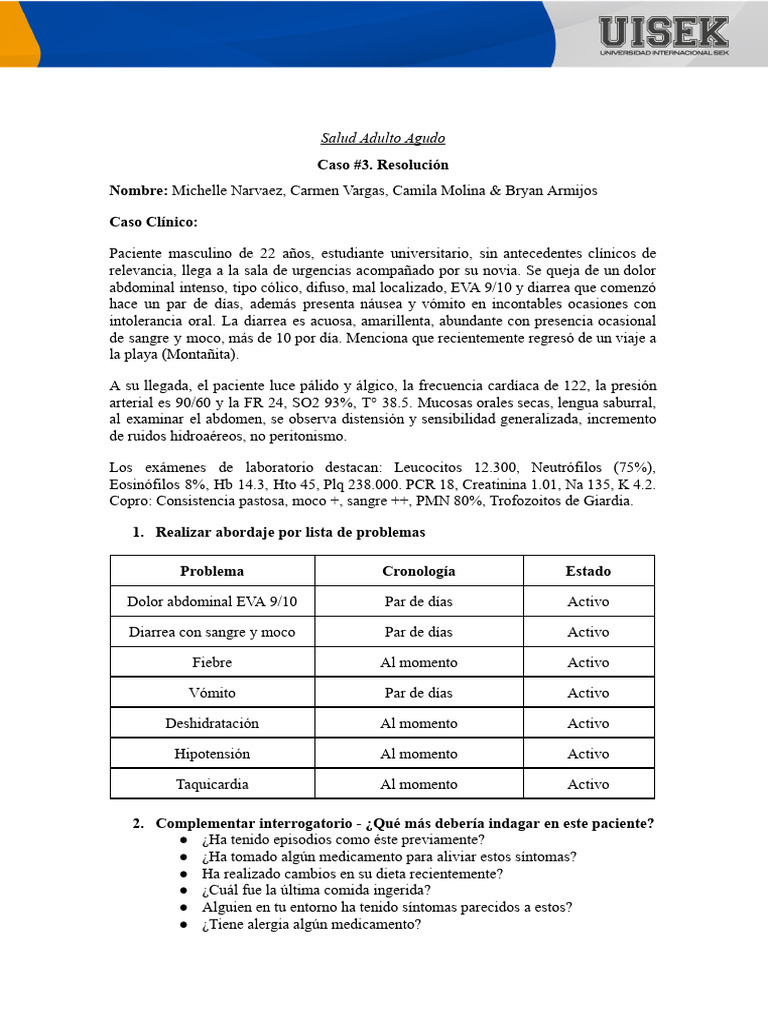 Caso #3 Dolor Abdominal | PDF